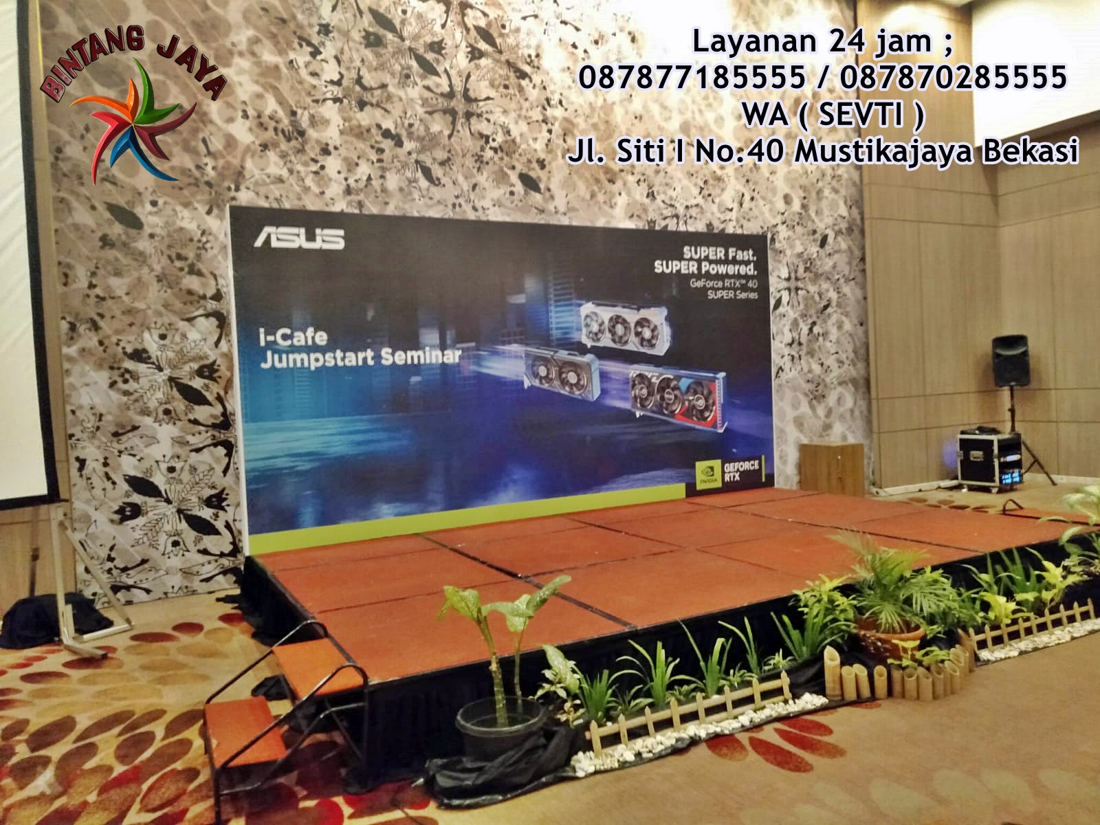 Sewa Backdrop Dan Panggung Indoor Set Up Rapi Area Jakarta