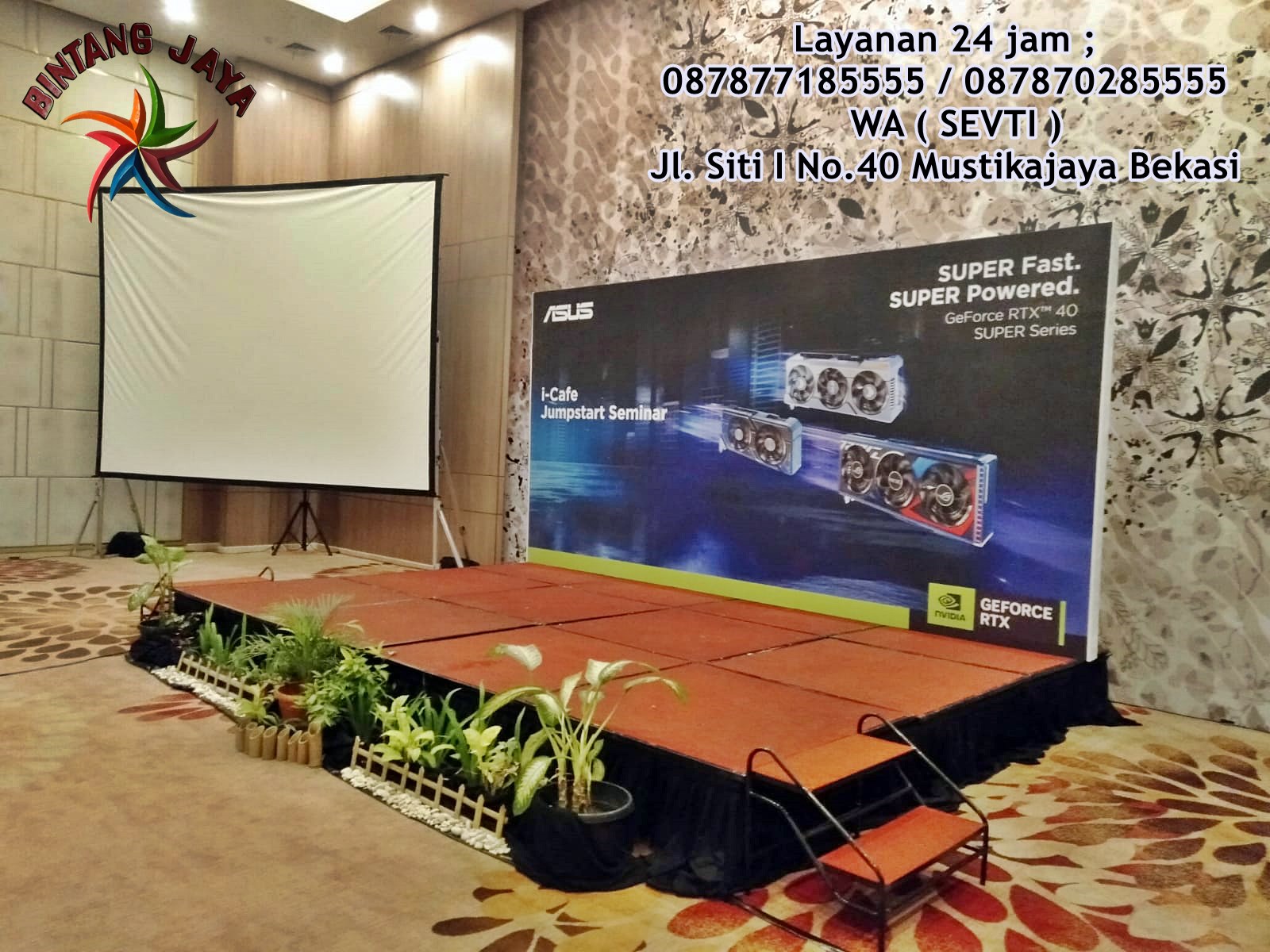 Sewa Backdrop Dan Panggung Indoor Set Up Rapi Area Jakarta