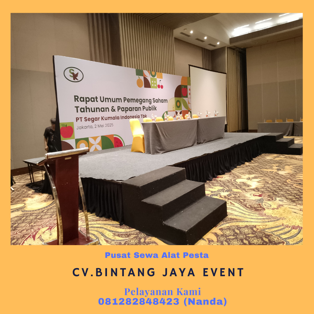 Sewa Panggung Backdrop Dan Podium Acrylic Di Bandung